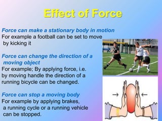 FORCE & LAWS OF MOTION | PPTX