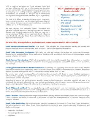 Oracle Managed Cloud Services | PDF