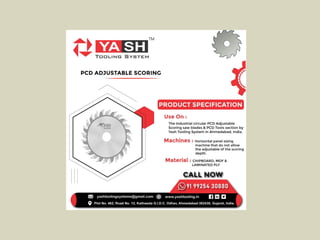 Woodworking Tools | Yash Tooling System | PDF