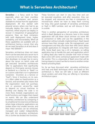 Cloud Computing Serverless Architecture | PDF