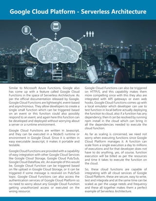 Cloud Computing Serverless Architecture | PDF