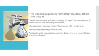 Civil Construction management : time and motion study | PPTX