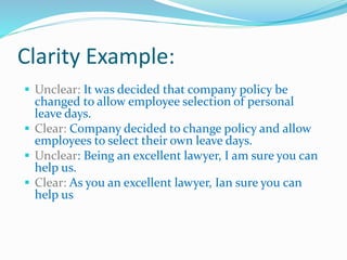 Clarity in 7Cs | PPTX