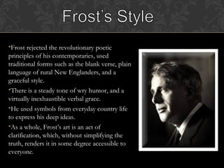 Famous Poet- Robert Frost | PPT