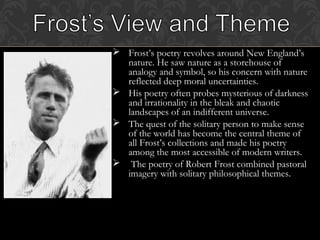 Robert Frost Famous Poems