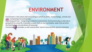 Presentation on environment Powerpoint ppt | PPTX