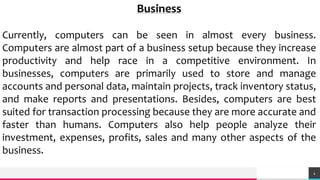 YASHIKA UPADHYAY ( USES OF COMPUTER ).pptx