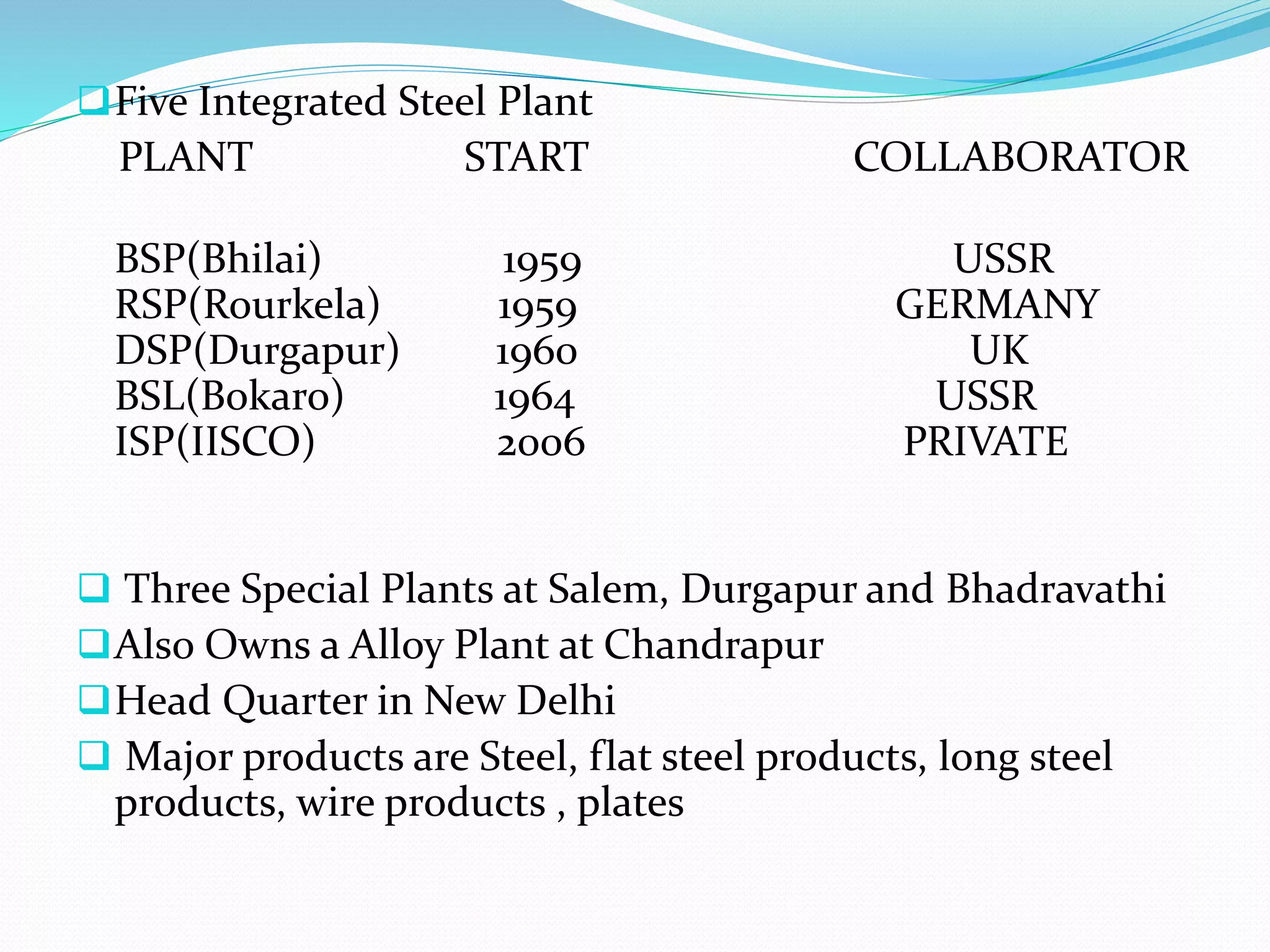Rourkela steel plant internship ppt | PPTX