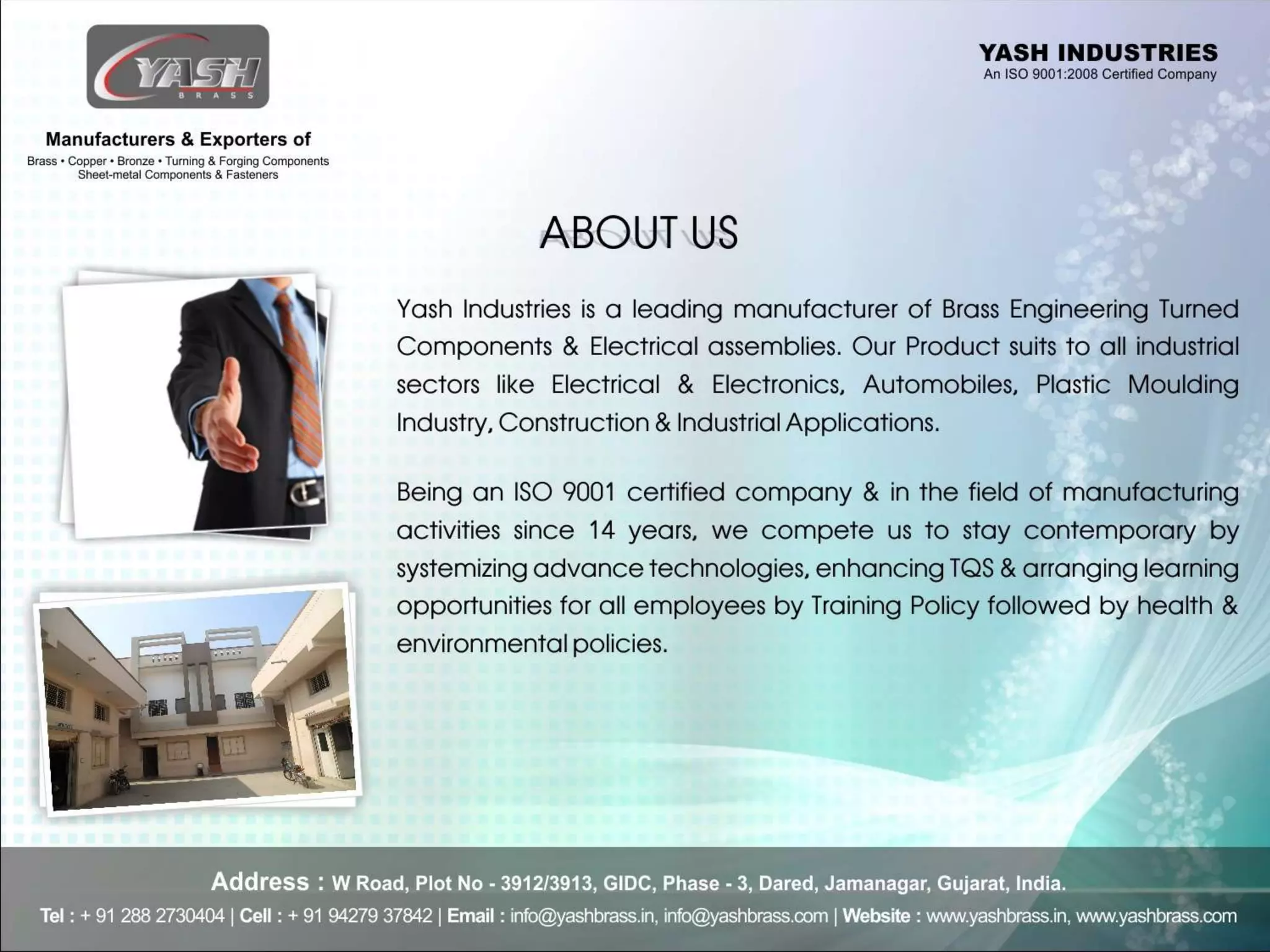Yash industries | PPTX | Civil Engineering Industry | Industries