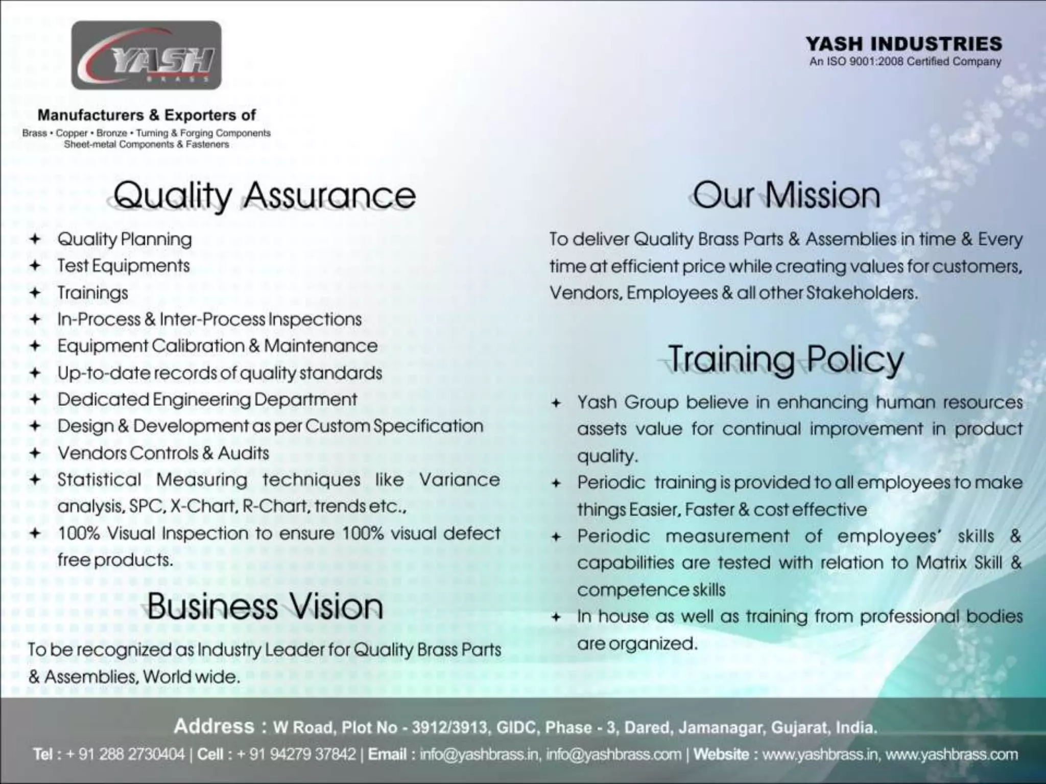 Yash industries | PPTX | Civil Engineering Industry | Industries