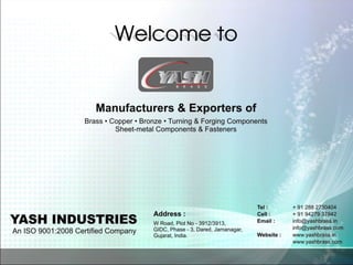 Yash industries | PPTX | Civil Engineering Industry | Industries