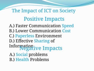 Presentation on Impact of ICT on Our Society | PPT