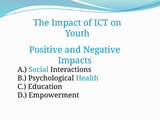 Presentation on Impact of ICT on Our Society | PPT