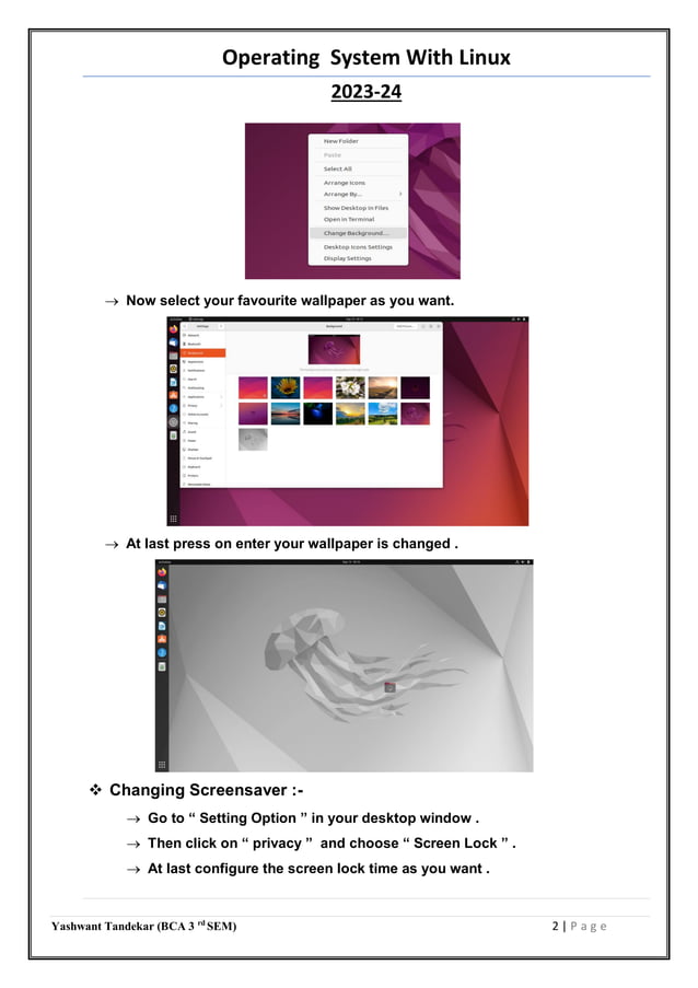 linux practical exam Digvajiya collage Rajnandgaon | PDF
