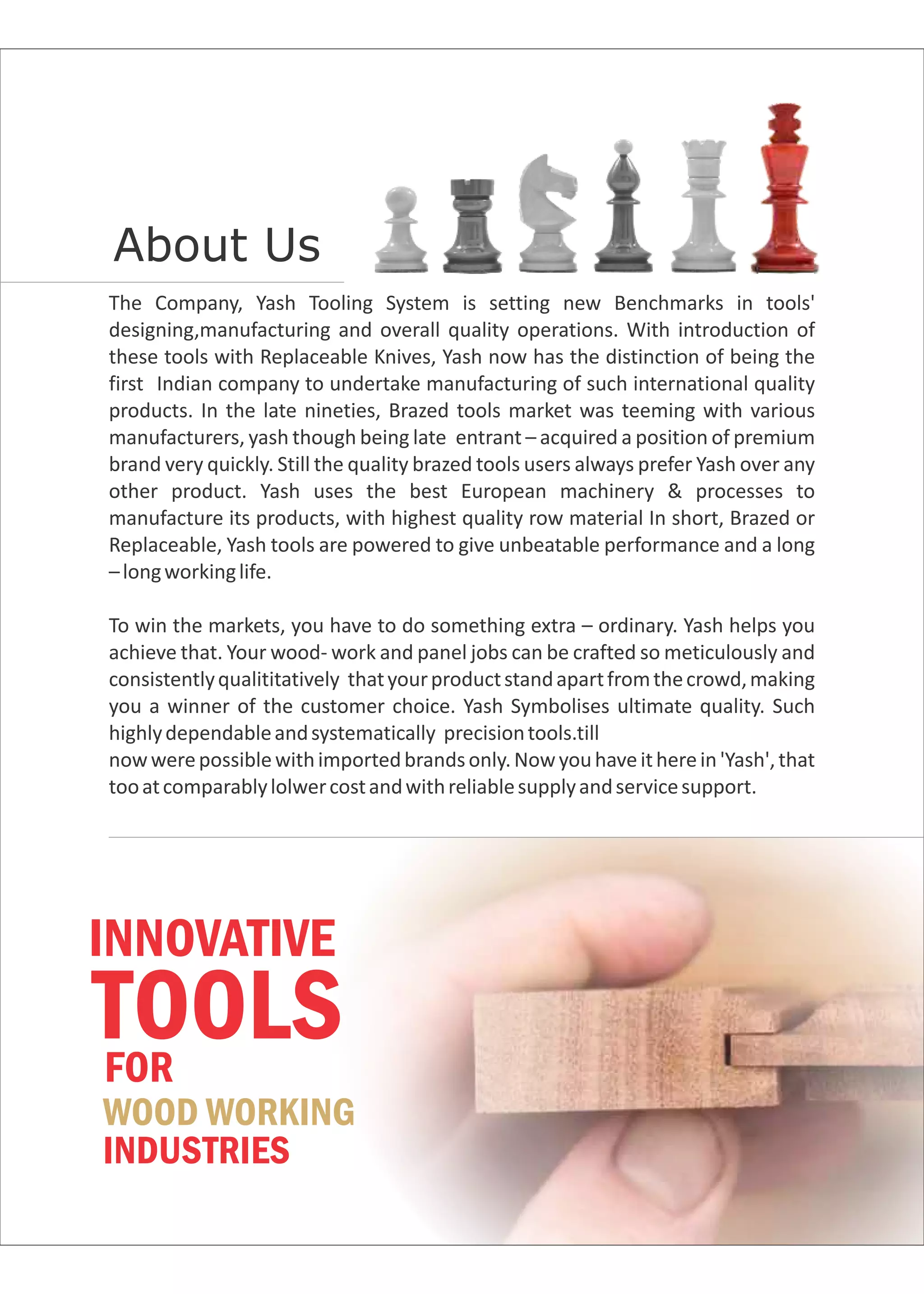 Router Tools By Yash Tooling System | PDF