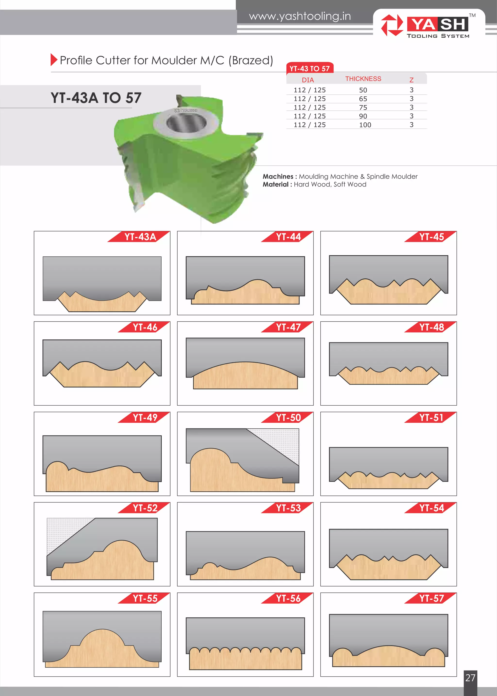 Router Tools By Yash Tooling System | PDF