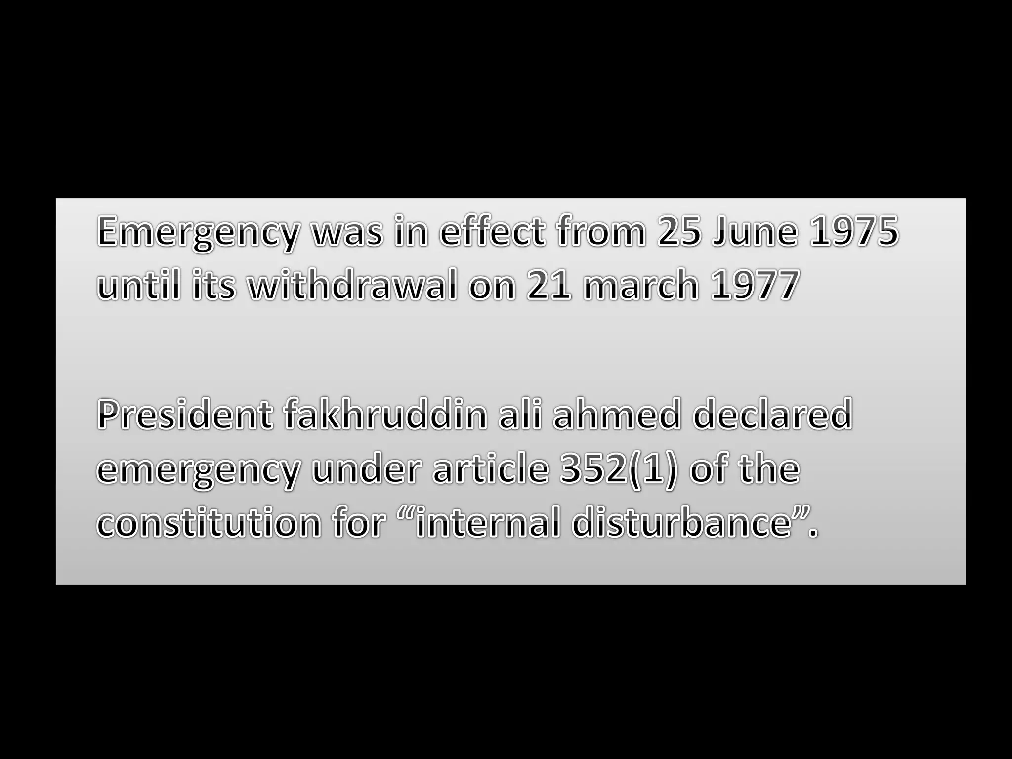 Emergency In India 1975-1977 | PPTX