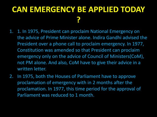 Emergency In India 1975-1977 | PPTX | Politics