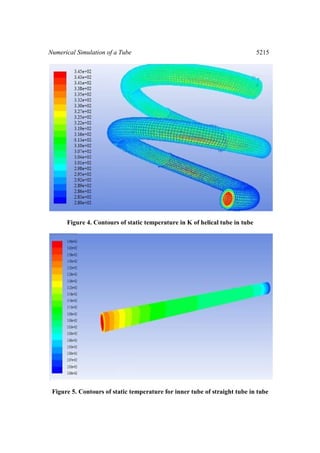 Numerical Simulation of a Tube in Tube Helical Coiled Heat Exchanger ...