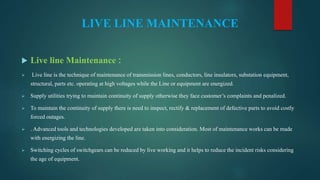 EHVAC transmission line maintenance techniques | PPTX