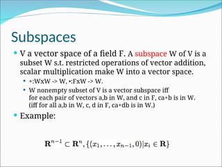 Vector_Calculus_and linear algebra _presentation | PPT