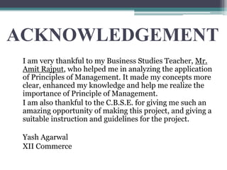 Principle of Managment CBSE Class 12th | PPTX