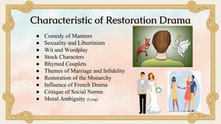 Comparison of Elizabethan and Restoration Drama | PPTX