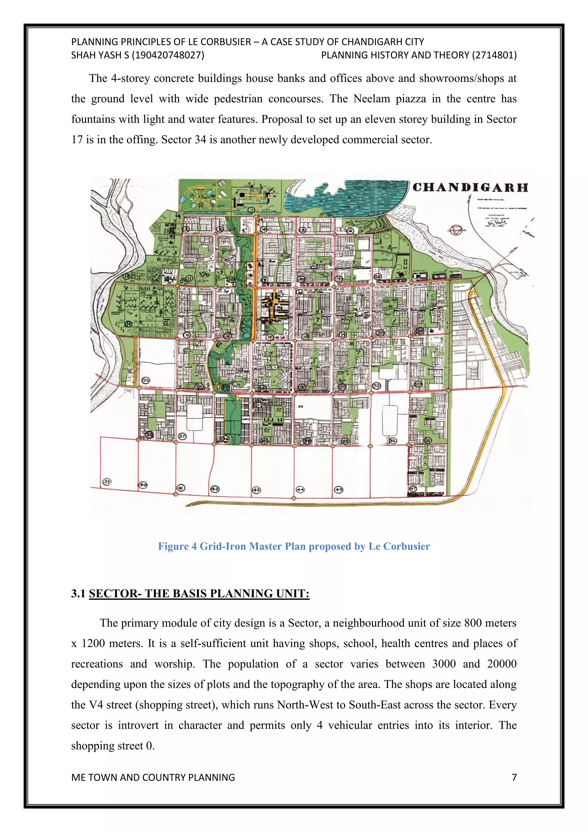 PLANNING PRINCIPLES OF LE CORBUSIER – A CASE STUDY OF CHANDIGARH CITY ...
