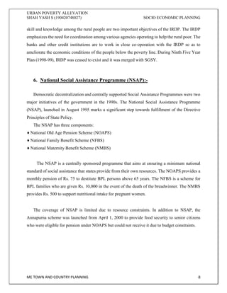 Urban Poverty Alleviation | PDF