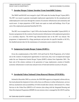 Urban Poverty Alleviation | PDF