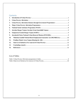 Urban Poverty Alleviation | PDF