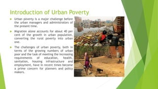 Urban Poverty Alleviation | PPTX