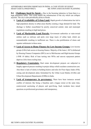 AFFORADBLE HOUSING SHORTAGE IN INDIA: - A CASE STUDY OF SURAT | PDF