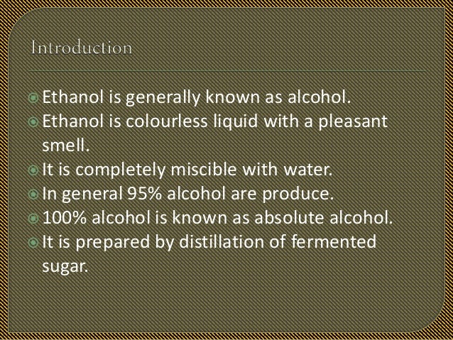 Ethanol production from molasses