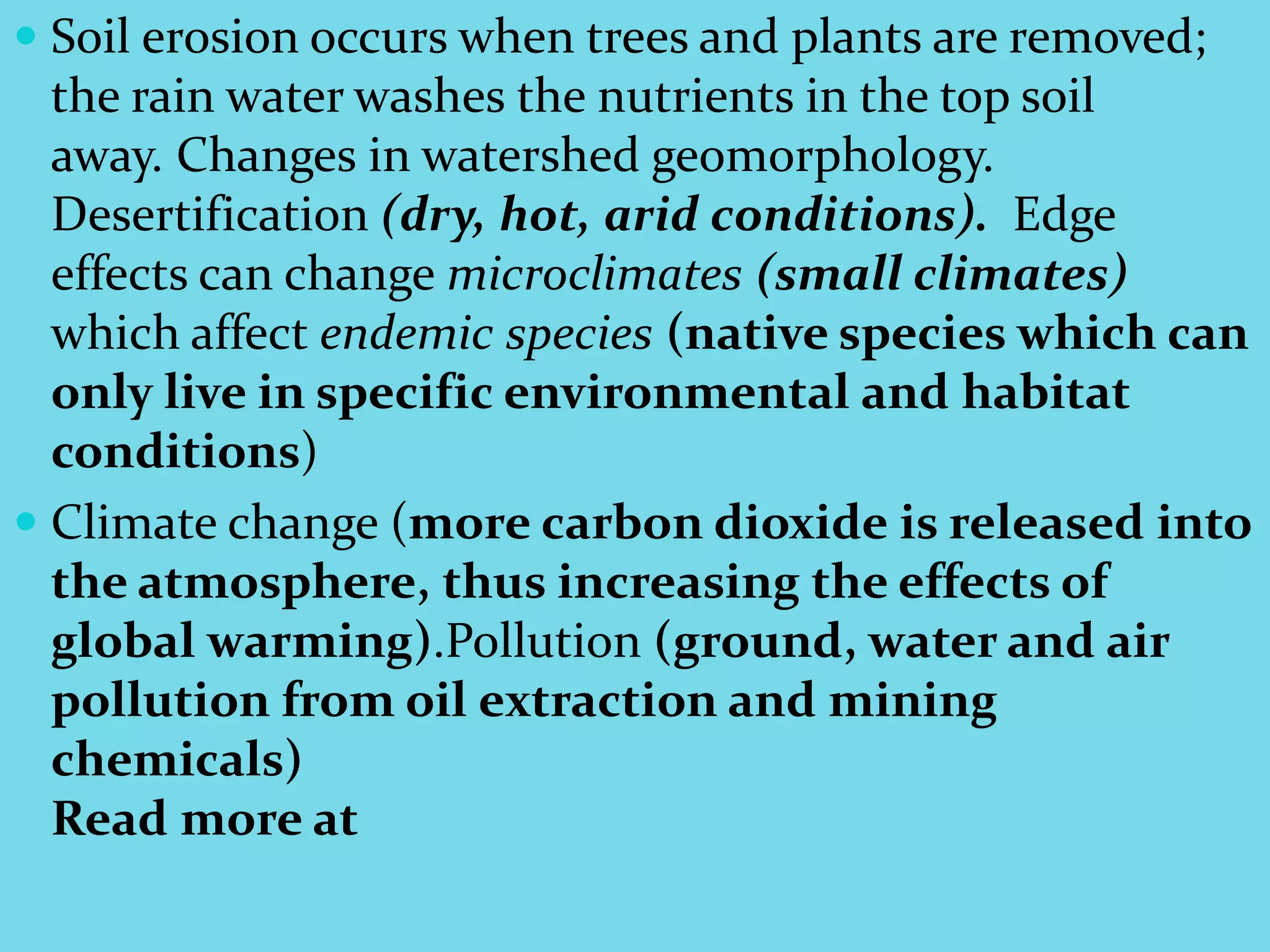 deforestation and environmental degradation | PPTX