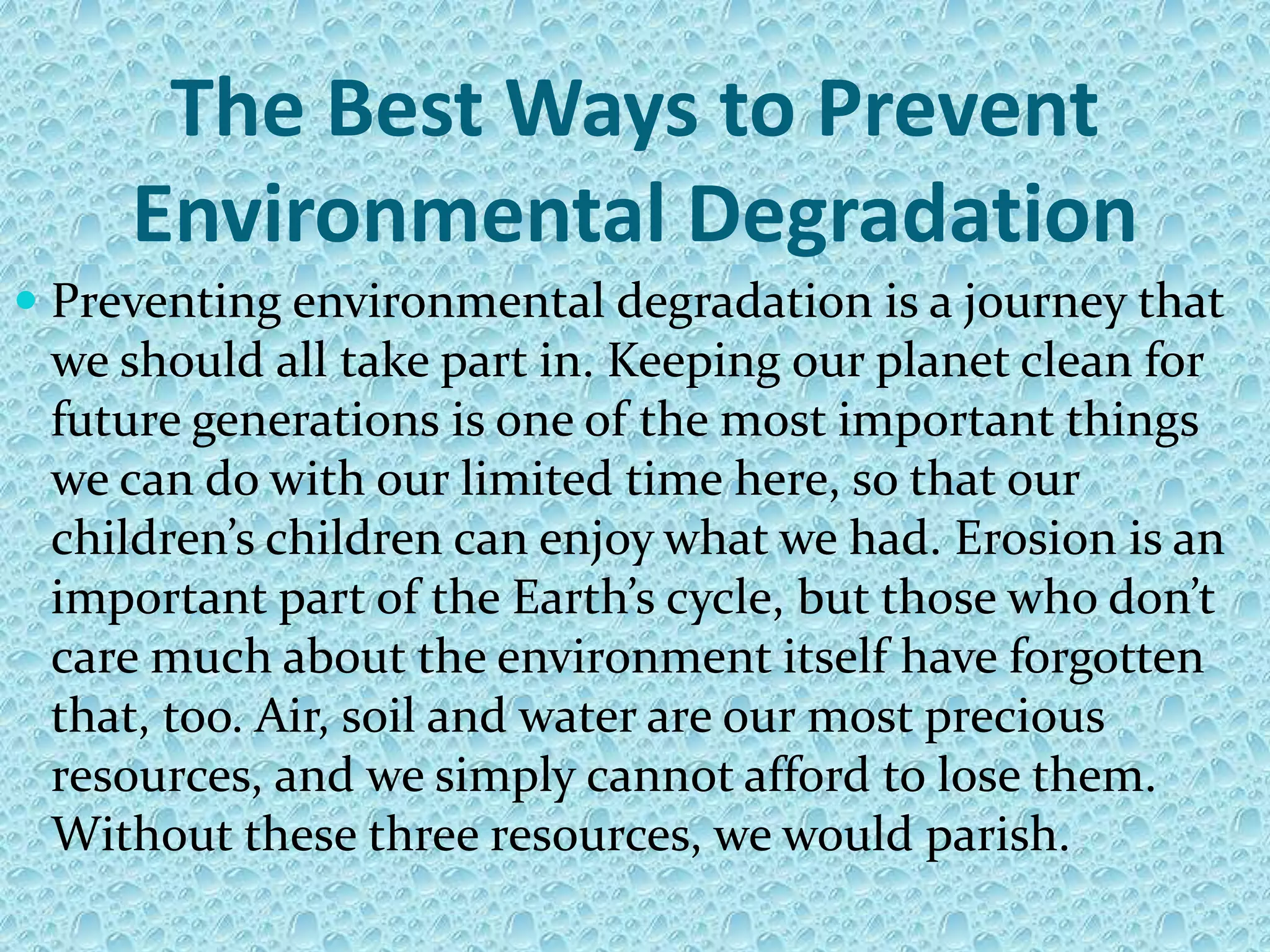 deforestation and environmental degradation | PPTX