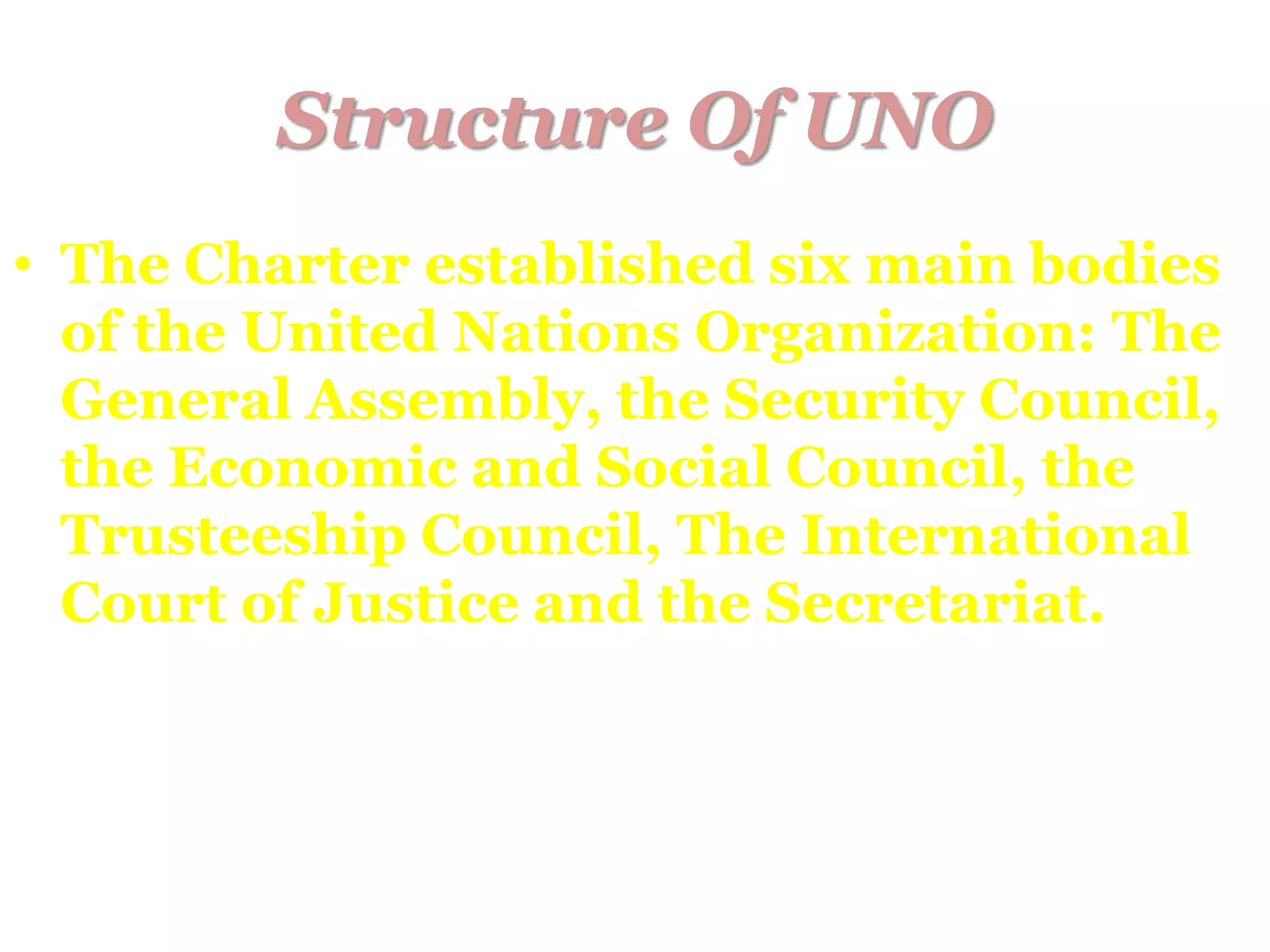 Yashaswi Diwakar Sinha United Nations Organisation {UNO} PPT | PPTX