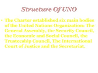 Yashaswi Diwakar Sinha United Nations Organisation {UNO} PPT | PPT