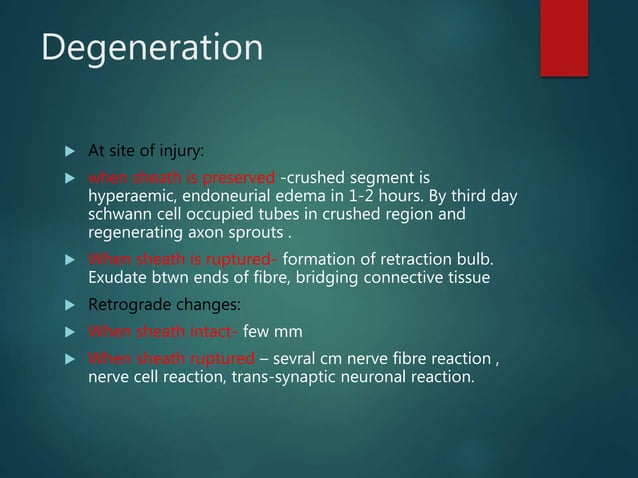 peripheral nerve injury concepts and management | PPTX | Death, Injury, or Military Conflict ...