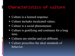 culture and sub culture | PPTX