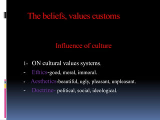culture and sub culture | PPTX