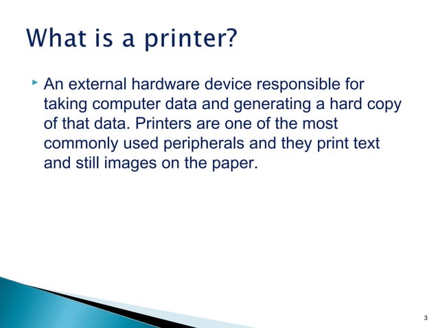Printers And Its Types | PPT