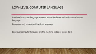 computer languages | PPTX