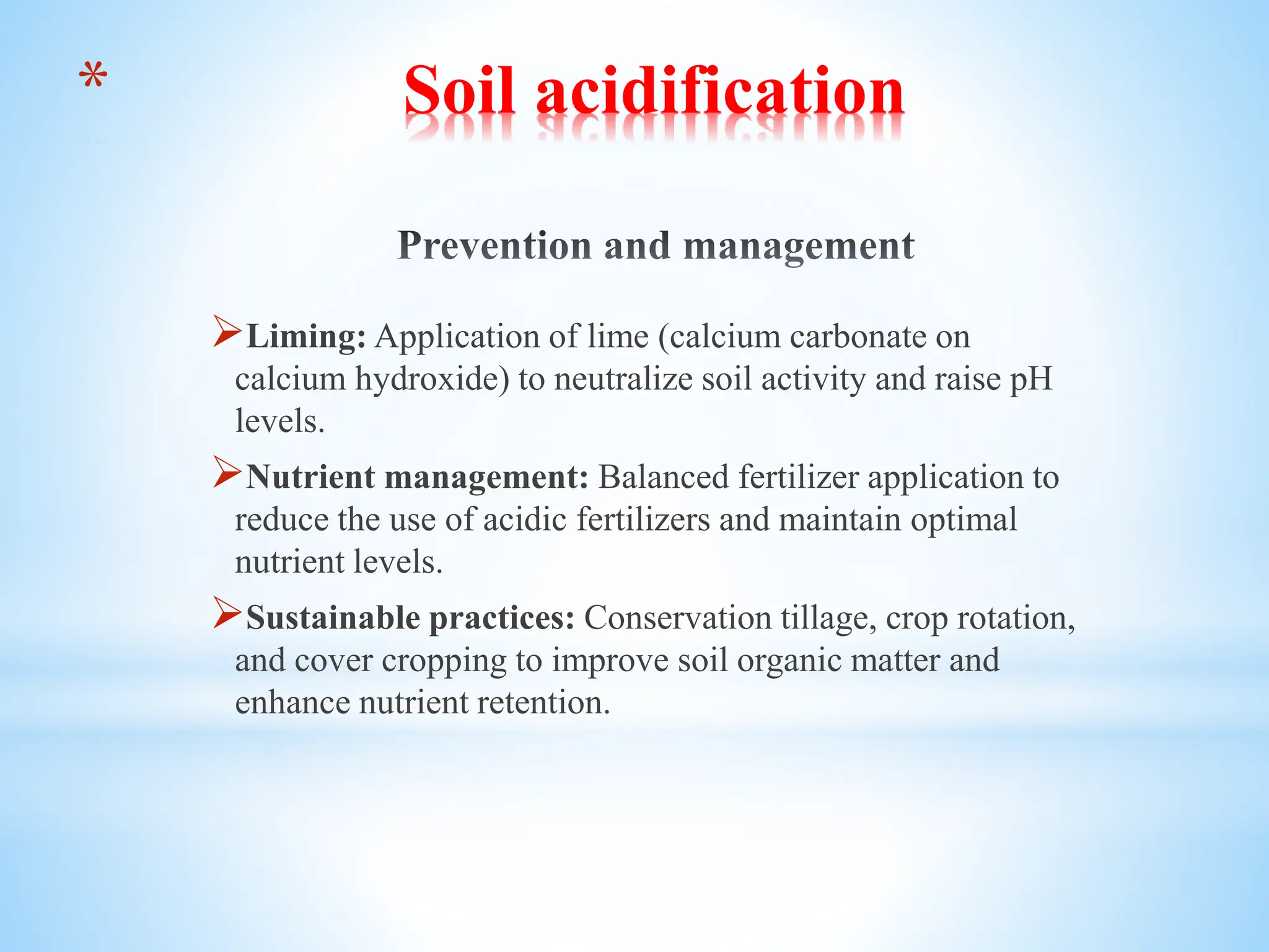 Soil solidification, acidification, alkalization and pollution | PPTX