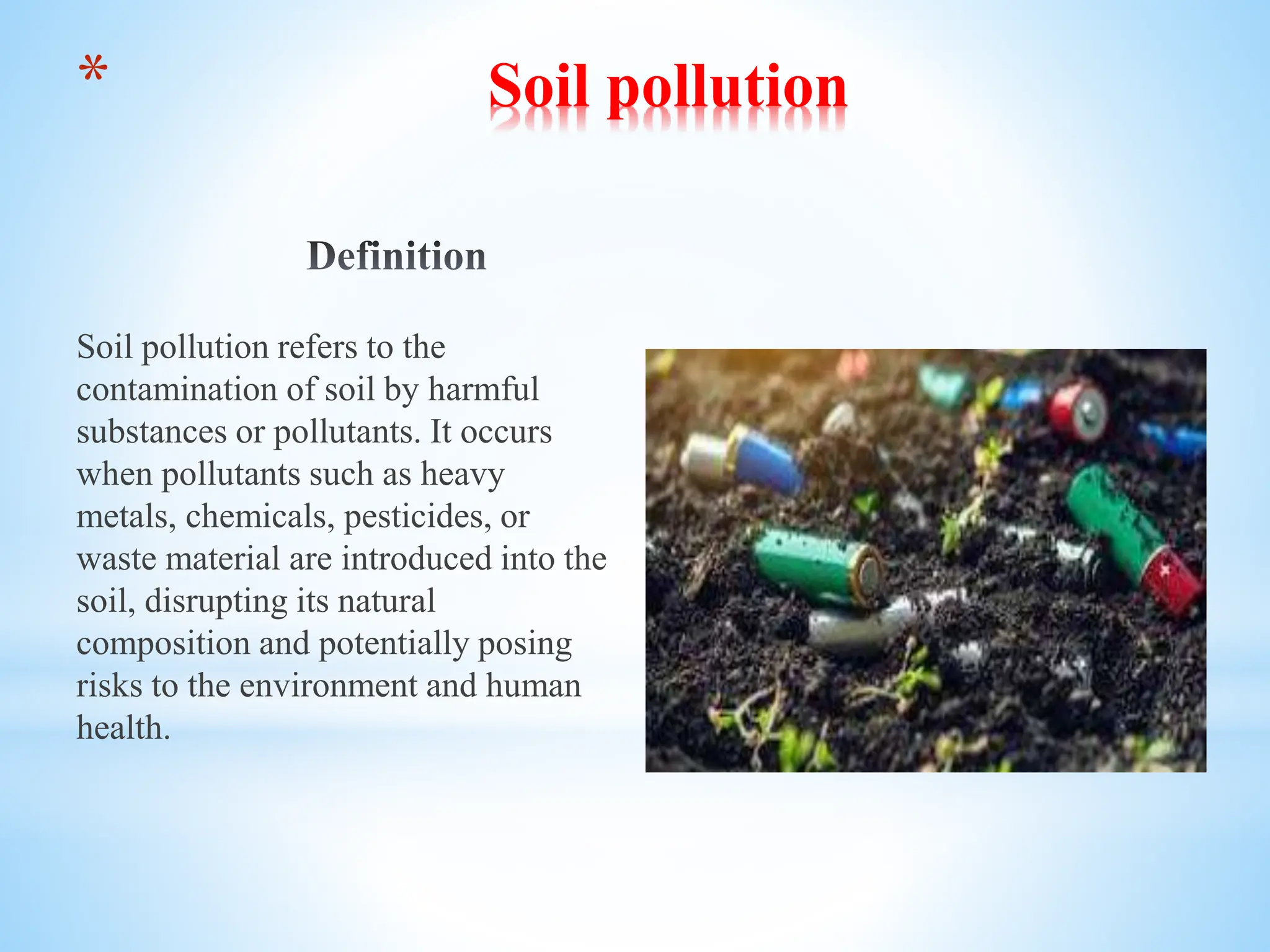Soil solidification, acidification, alkalization and pollution | PPTX