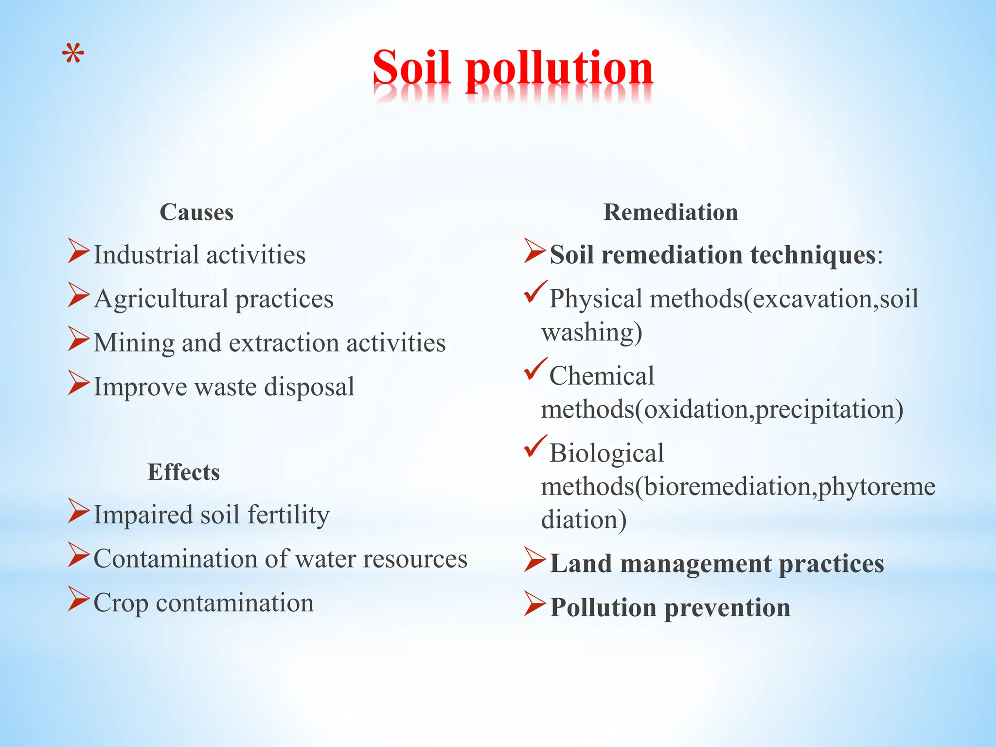 Soil solidification, acidification, alkalization and pollution | PPTX