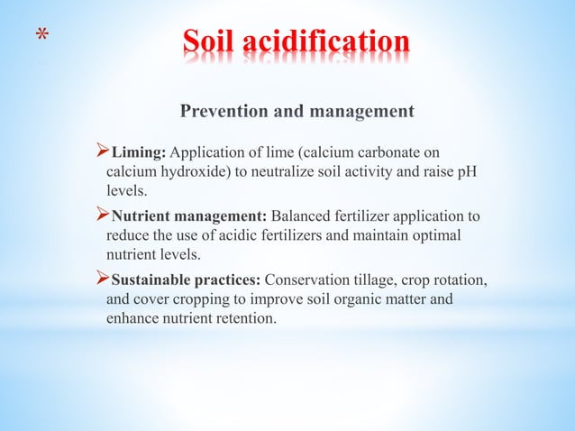 Soil solidification, acidification, alkalization and pollution | PPTX ...