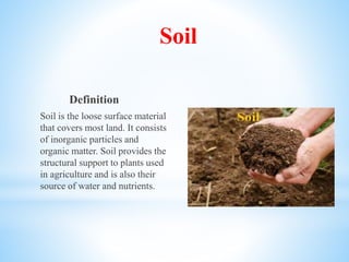 Soil solidification, acidification, alkalization and pollution | PPTX