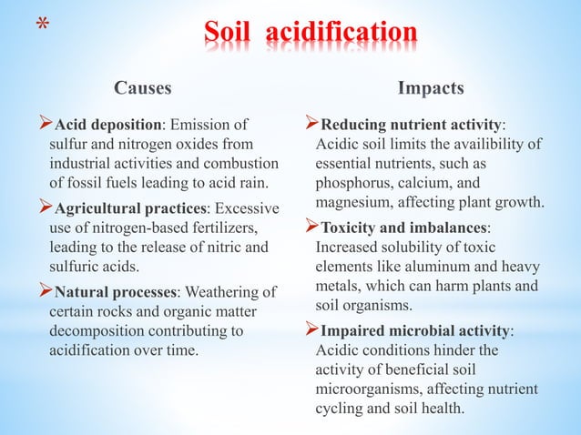 Soil solidification, acidification, alkalization and pollution | PPTX ...