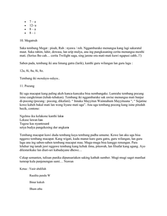 rangkuman B Jawa | DOCX